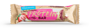 Strawberry protein bar in white chocolate 45g | Skrīveru Saldumi