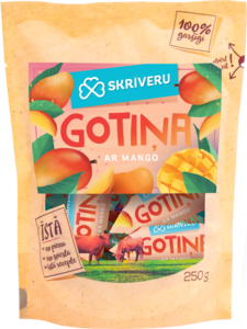 Milk candy "Skrīveru Gotiņa" with mango, 250 g | Skrīveru Saldumi